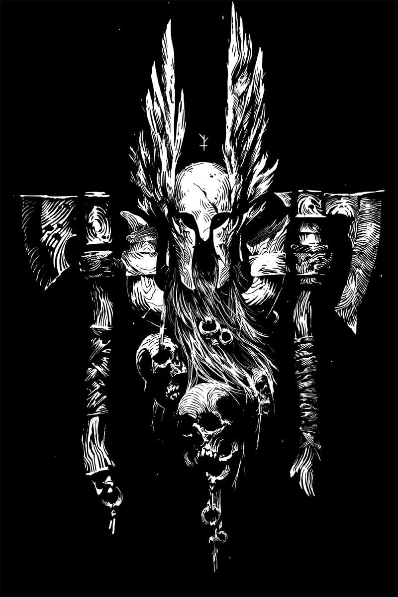 Diablo 4 - Symbole Barbare | Diablo Sweat-shirt zippé à capuche | Large