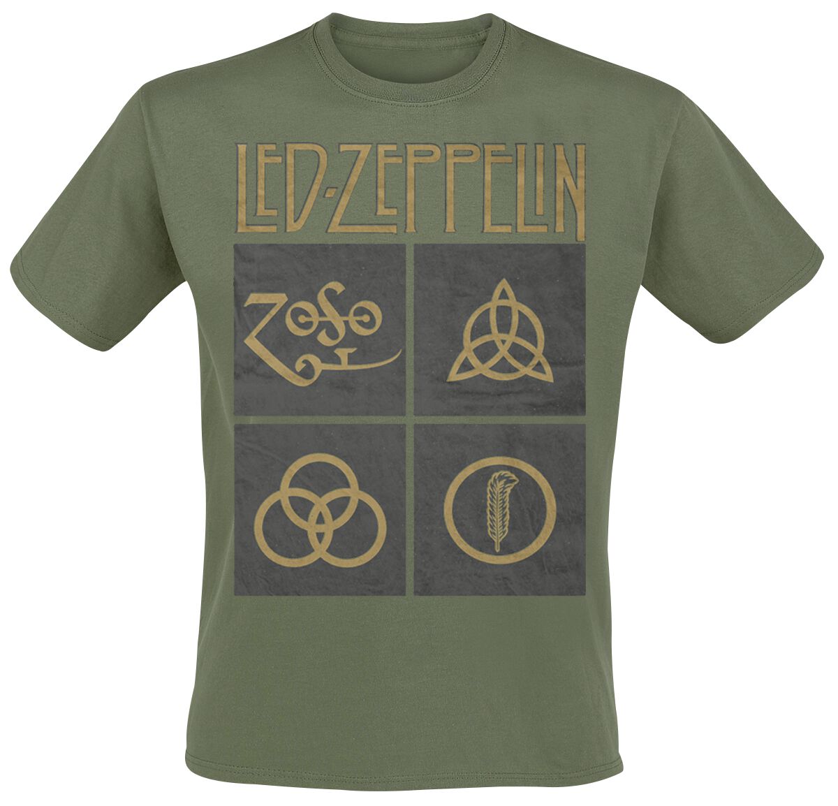 Green Symbols | Led Zeppelin T-shirt | Large